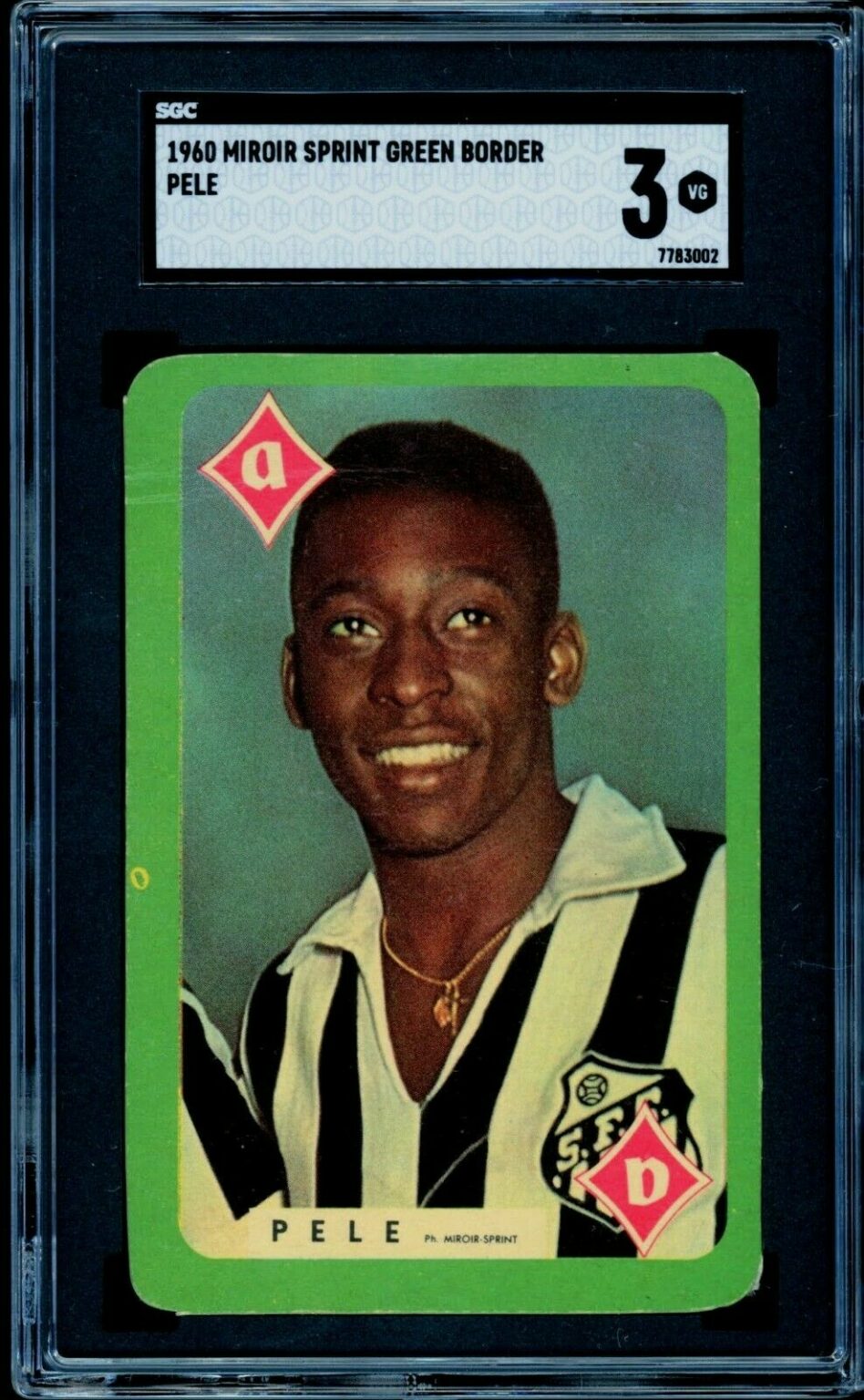 1960 - 1962 Miroir Sprint Playing Card - Ace Green Border - Pele ...