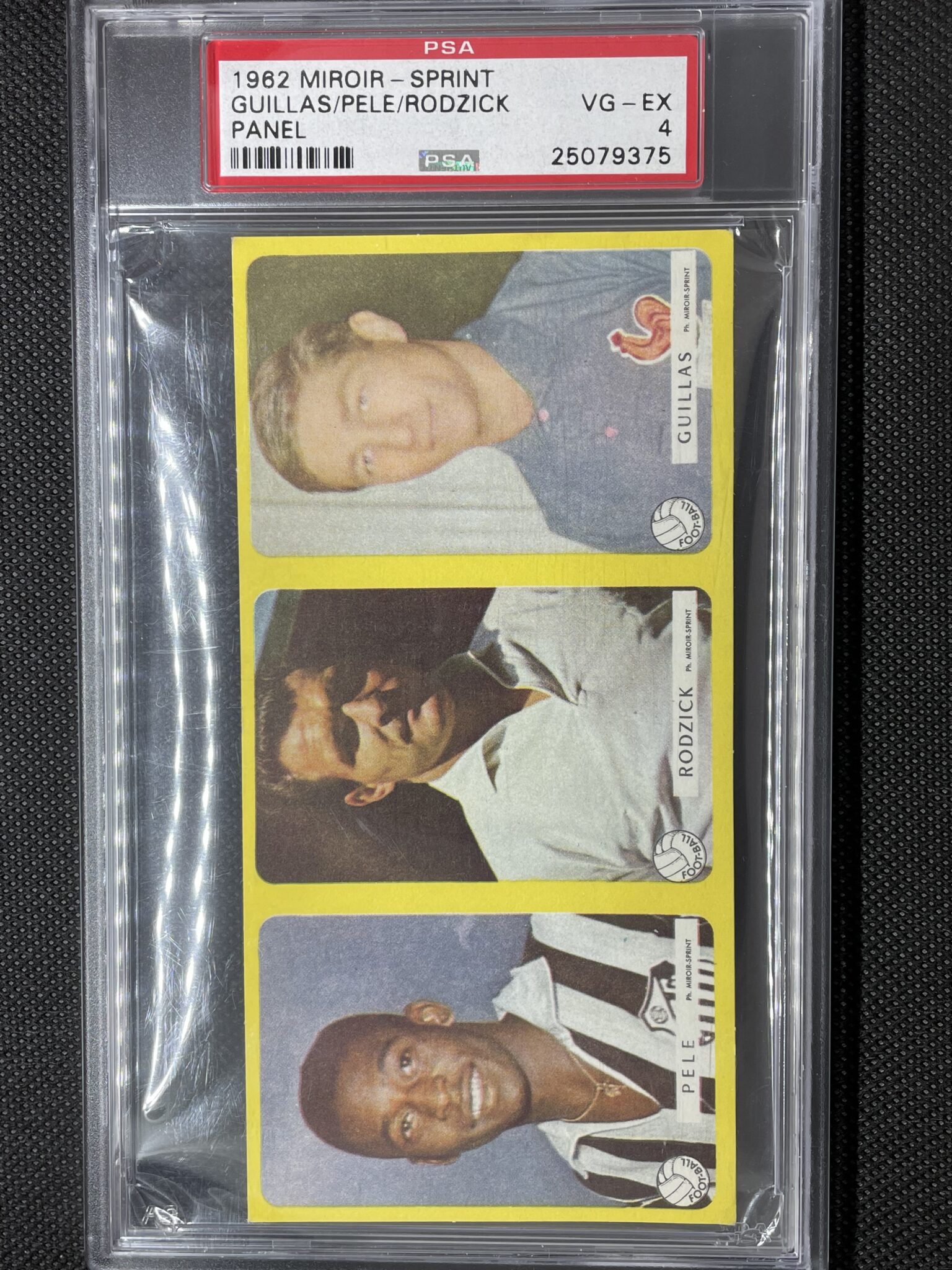 1960 - 1962 Miroir Sprint - Uncut Panel Yellow Border Triple Cards ...